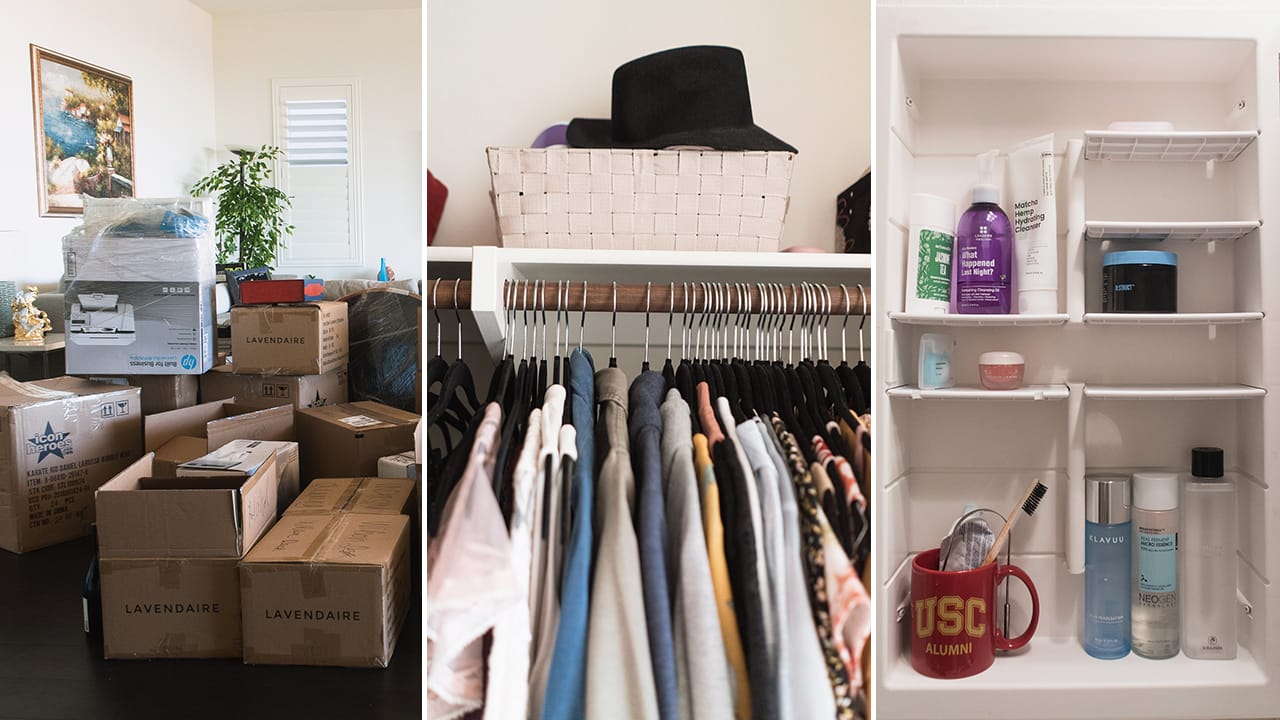 Moving & Unpacking | New Closet Tour + Bathroom Tour - Lavendaire